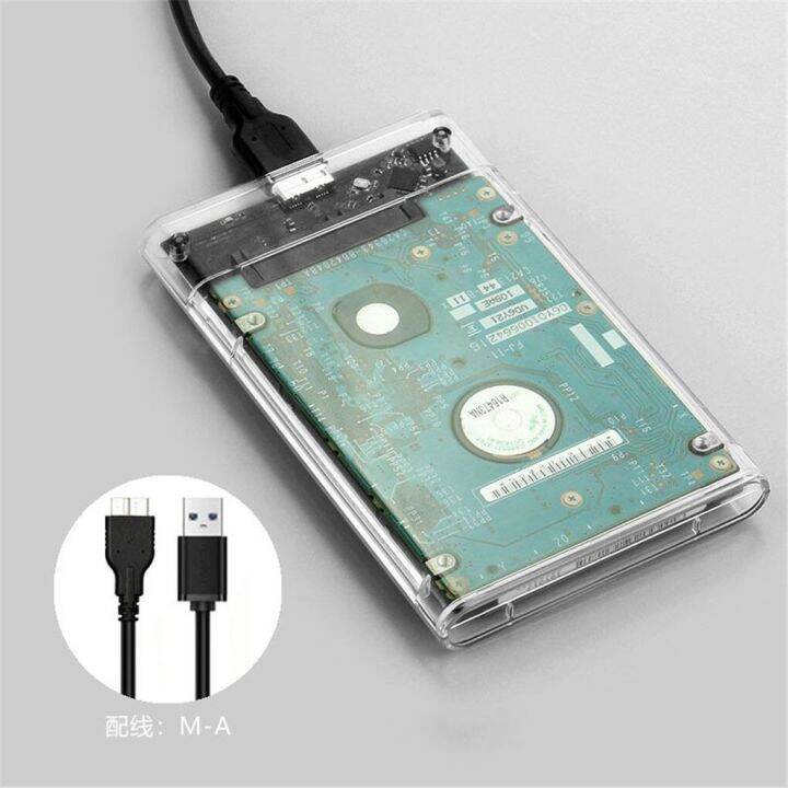 HDD Enclosure 2 5-inch USB 3 0 Hard Drive Case High Data Transmission Speed SSD Transparent Box ...