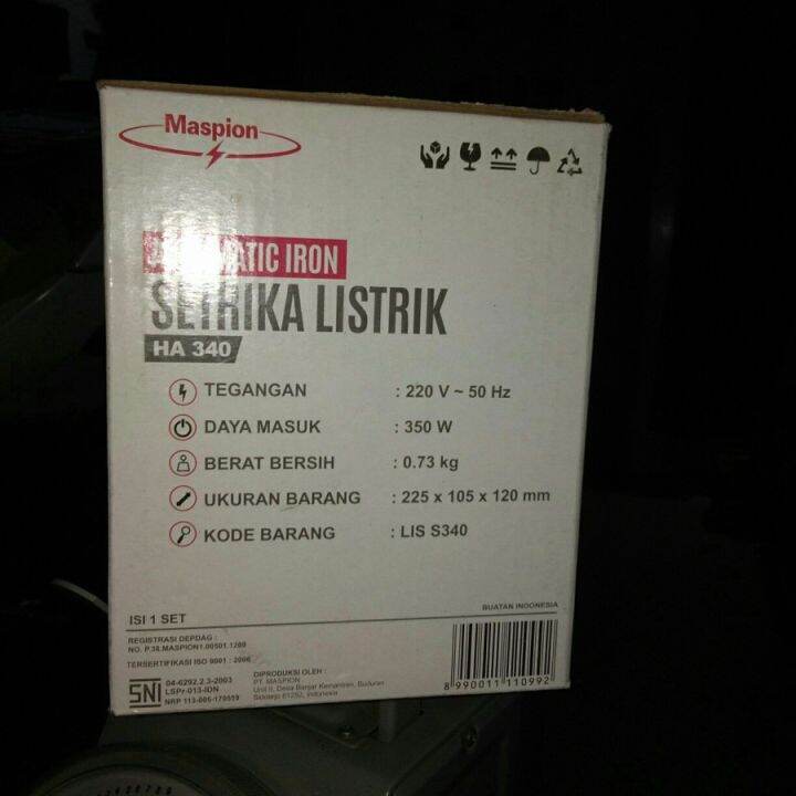 AUTOMATIC IRON MASPION HA-340 | Lazada Indonesia