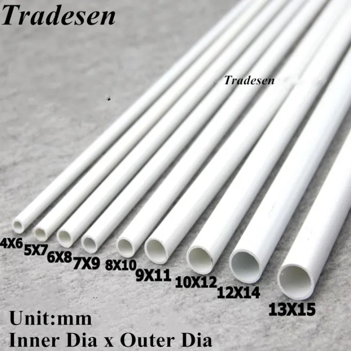 2pcs 50cm O.D 7mm ~15mm White PVC Pipe Hi-quality Water Supply Pipe ...