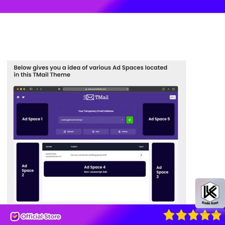 SOURCE CODE APLIKASI GROOT - THEME FOR TMAIL - MULTI DOMAIN TEMPORARY EMAIL SYSTEM BY KODEASET ...