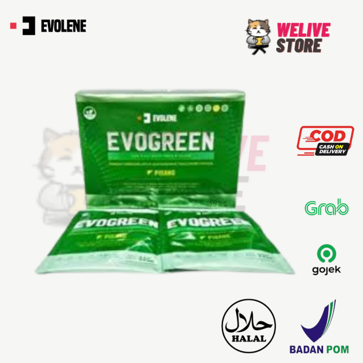 Suplemen otot suplemen gym suplemen EVOLENE EVOGREEN SACH SACHET ECER ...