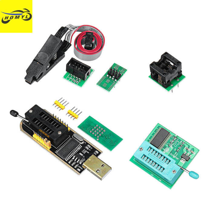 Homyl Test Clip Board CH341A + 1.8V EEPROM BIOS Programmer And Part of ...