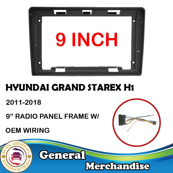 2din Stereo Panel Fit for HYUNDAI Grand Starex H1 2011-2018 9 Inch Head ...