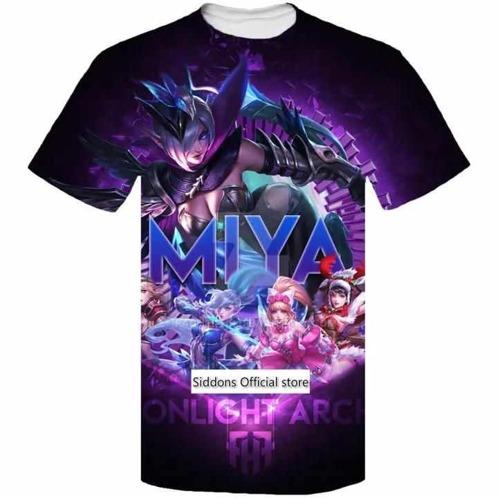 Special Miya Moonlight ArcherGame Mobile Legends 3D All Over Printed T ...