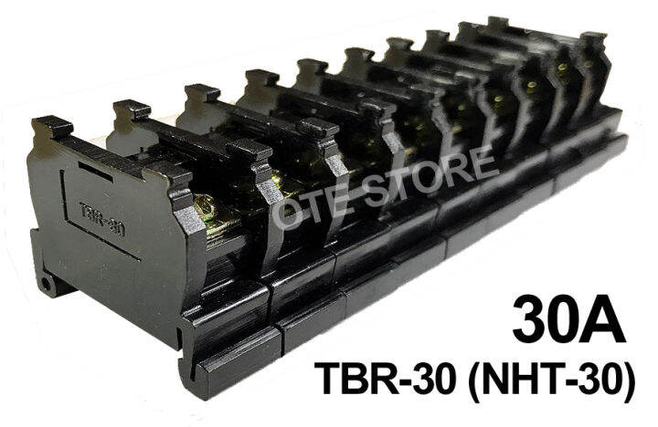 TBR-30-10 / NHT-30-10 10 Poles Type Din Rail Type Terminal Block (30A) | Lazada