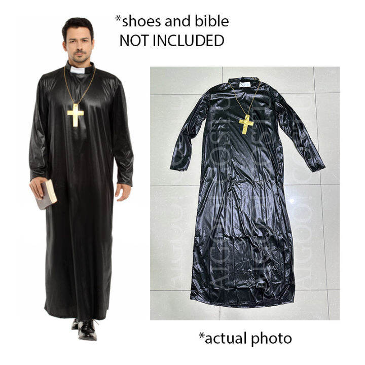 Halloween Priest Costume for Men Halloween Cosplay for Adults | Lazada PH