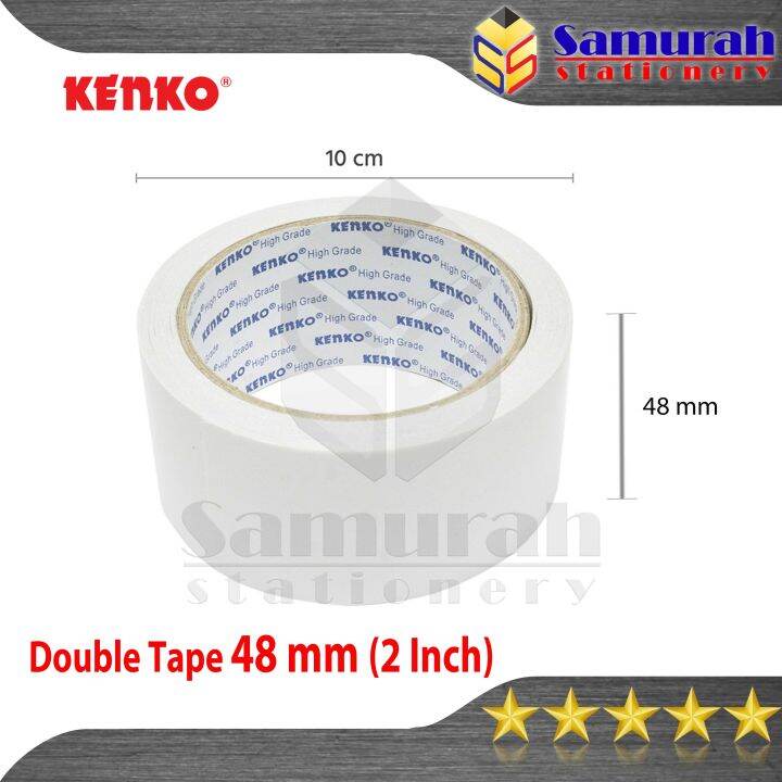Double Tape Kenko Lebar 48 mm 2 Inch 15 Yard / Dobel Tip 2" 4 cm Lem 2 ...