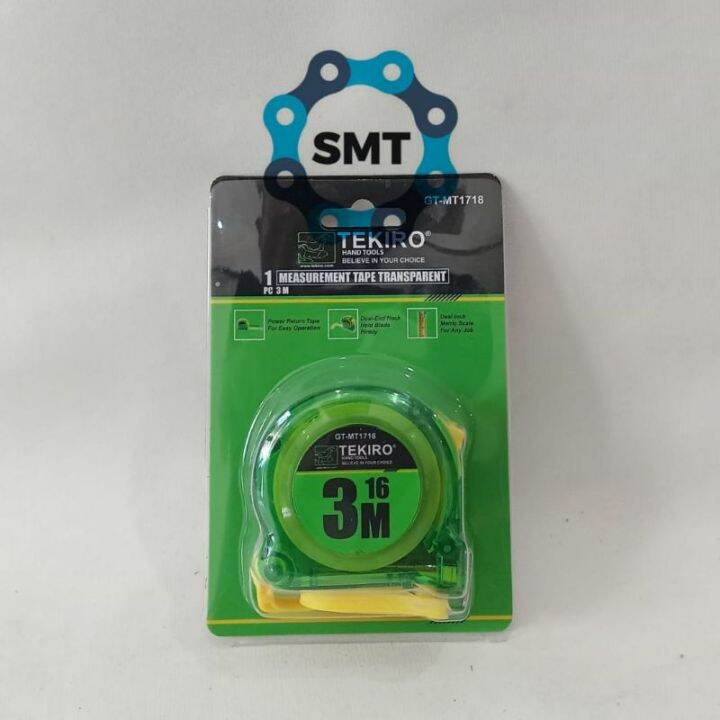Meteran Transparan 3m 3 Meter Measuring Tape Tekiro | Lazada Indonesia