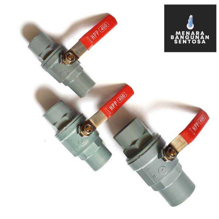 Ball Valve PVC HPP 3/4" Inch Gagang Stainless / Ballvalve Stop Kran ...