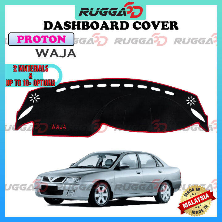 Dashboard Cover Proton Waja High Quality Fabric & Leather Custom Made ...