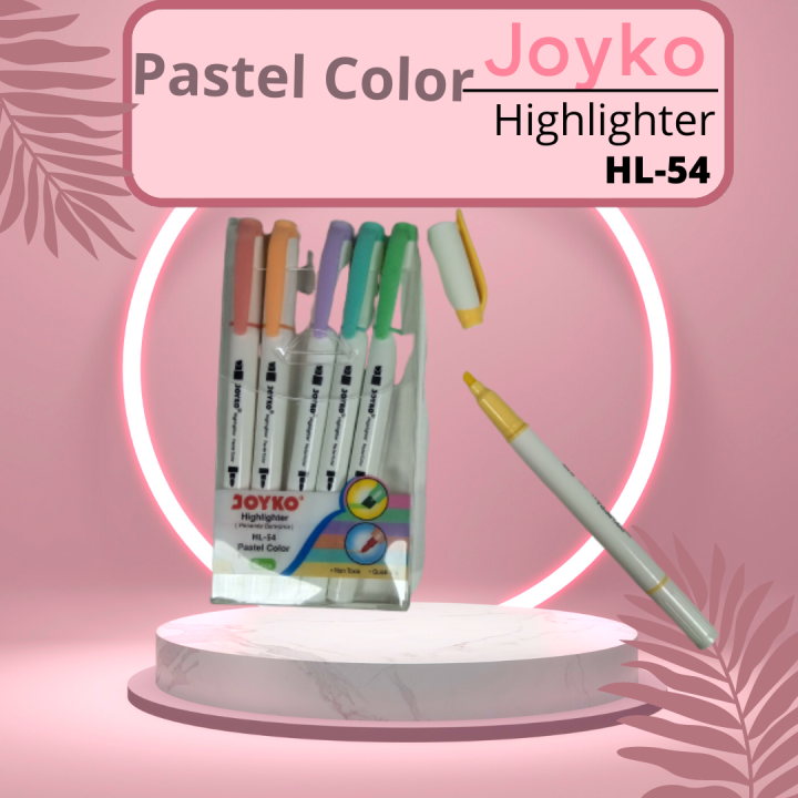 [SET] Stabilo /Highlither Joyko Pastel Color HL-54/Penanda Berwarna | Lazada Indonesia