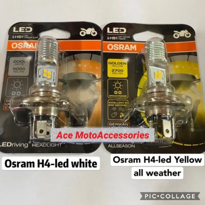 Original OSRAM Led Headlight Bulb H4 for Battery OperatedOnly Super ...