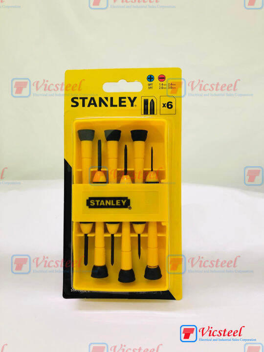 Stanley Screwdriver Set Precision 6 pcs set flat philip STHT 66052-8 ...