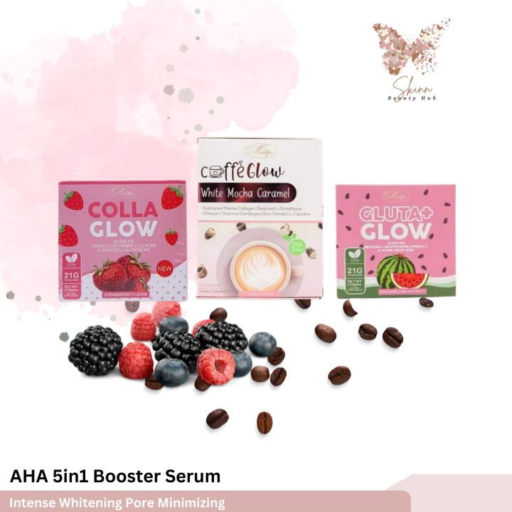 Colla Glow, Gluta Glow, Cafe Glow Mystique Slimming Collagen Beauty ...
