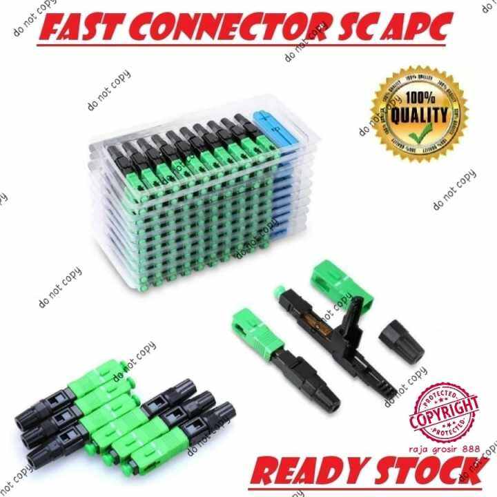 Fiber Optic Fast Connector SC/APC Konektor Fiber Optik Buaya FTTH ...