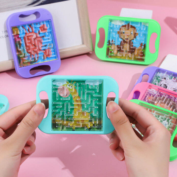Portable Enrich Mini Pocket SIze 3D Maze Puzzle Balance Beads Multi ...