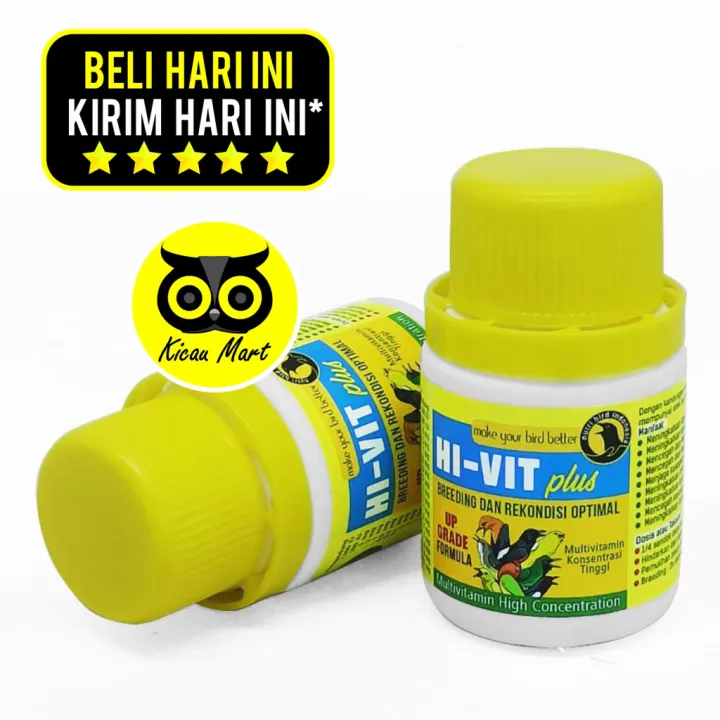 Kicau Mart Vitamin Ternak Breeding Burung Hi-Vit Hi Vit Plus Nutribird ...