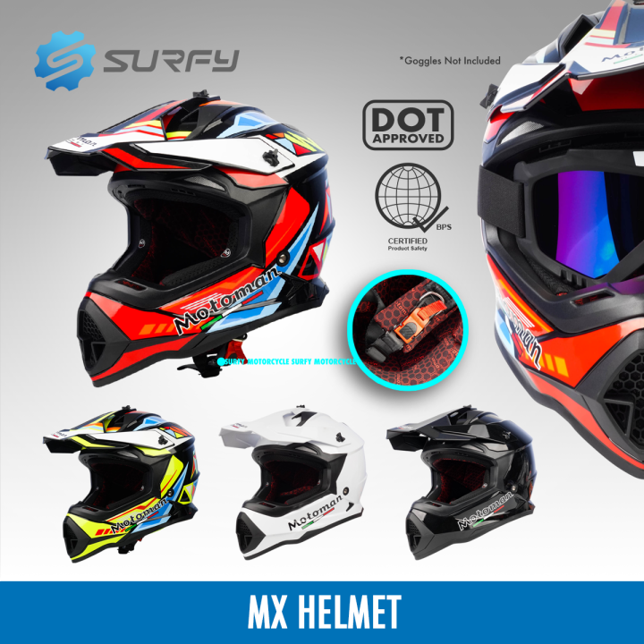 MTM off-road Helmet Rally Helmet Full Face Motocross Cross Country With ...