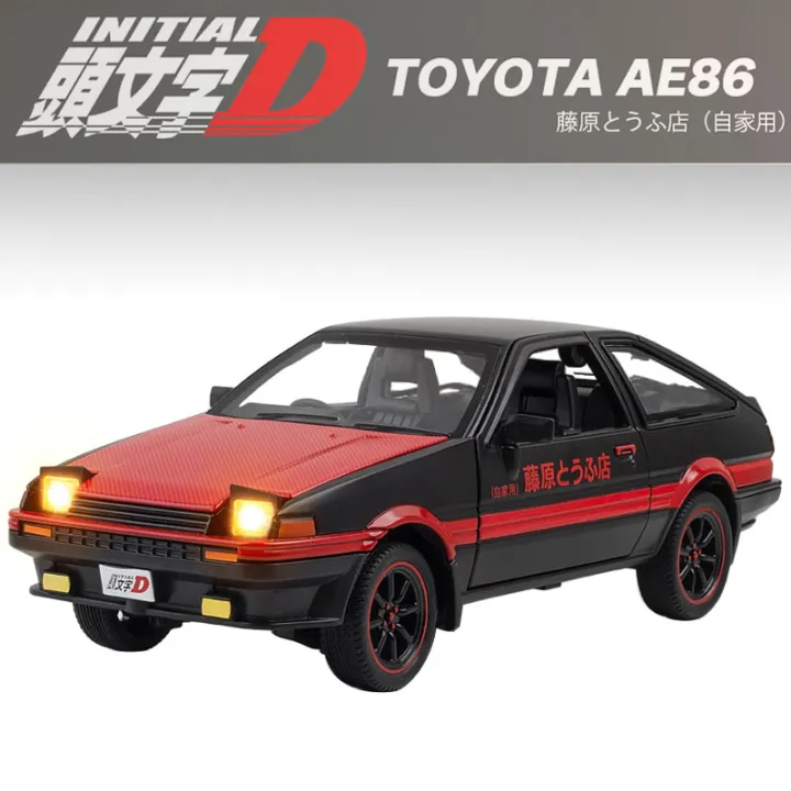 1:24 Toyota AE86 INITIAL D Alloy Sports Car Model Diecasts Metal Toy ...