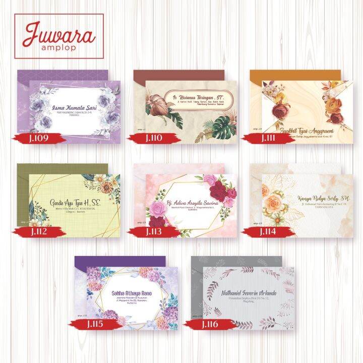 Amplop Kondangan Nikah Aesthetic Atau Amplop Sumbangan Juwara Seri J109-J124 | Lazada Indonesia