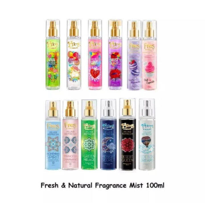 FRES & Natural Fine Fragrance Mist 100ml | Spray Cologne Body Mist ...