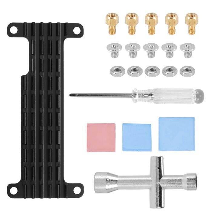 For Raspberry Pi Zero 2 W /Zero Aluminum Heatsink Kit with Thermal Pad ...