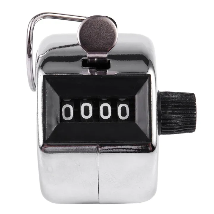 4 Digit Number Clicker Golf Hand Tally Click Counter Silver | Lazada.co.th