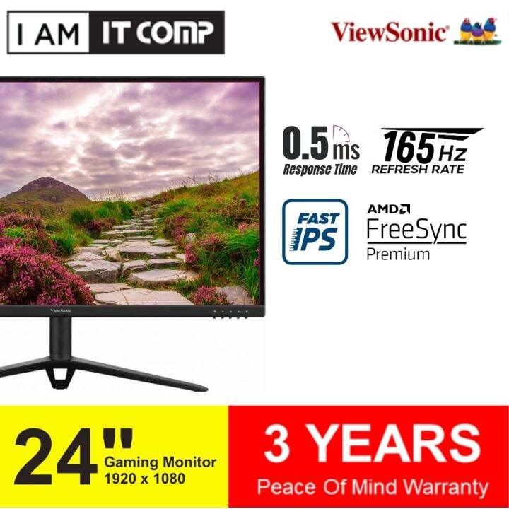 VIEWSONIC VX2428J 24” 165Hz Fast IPS Gaming Monitor | Lazada