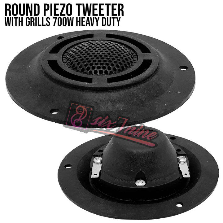 Round Piezo Tweeter With Grill 700W Heavy Duty | Lazada PH