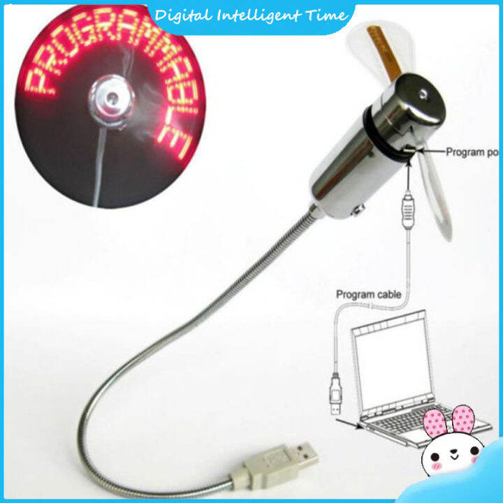 Usb Led Light Fan Flexible Hose Programmable Led Cooling Fan Diy ...