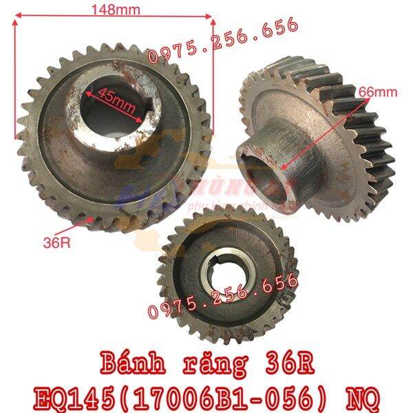 Bánh răng 36R phễu EQ145(17006B1-056) có cá(dầy 25mm lỗ phi 45) (cái ...