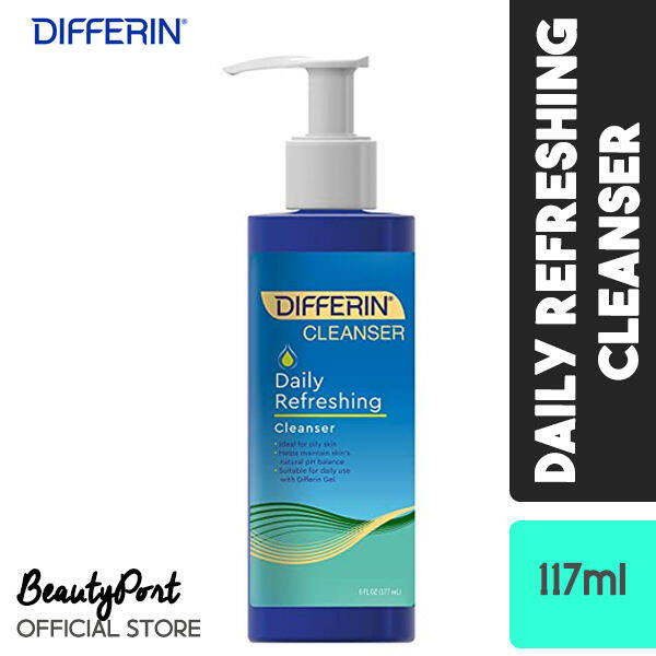 Differin Daily Refreshing Face Wash Cleanser, Gentle Skin Care for Acne ...