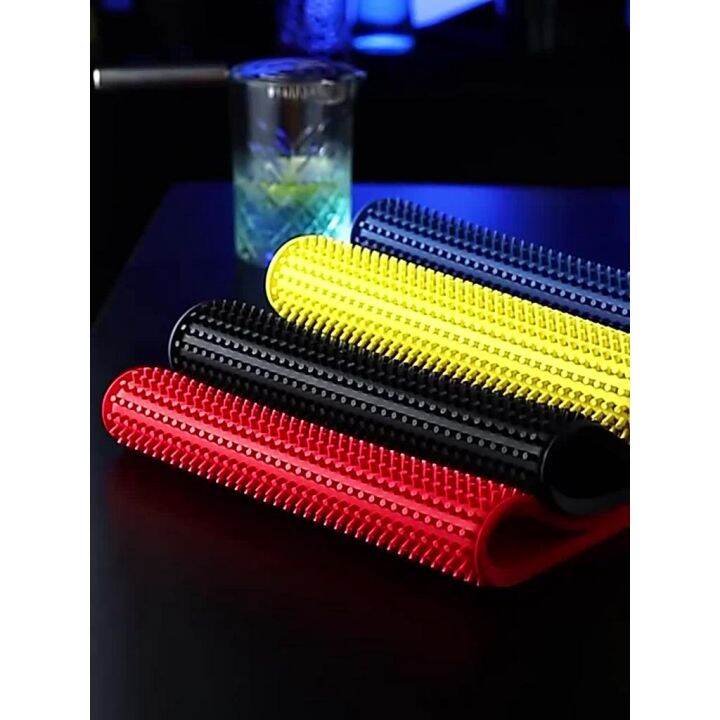 โปรโมชั่น ยางรองบาร์ Bar Mat 30x15cm มี4สี กันลื่น กันแก้วล้ม จัดบาร์ ...