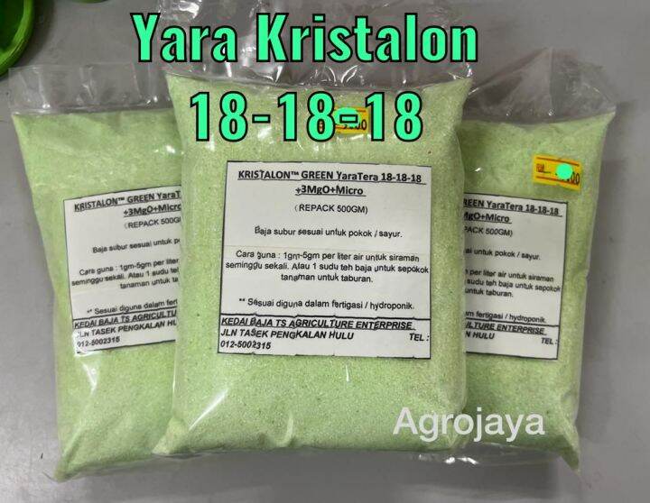 YARA KRISTALON GREEN 181818 baja SUBUR fertigasi larut air 100% ...