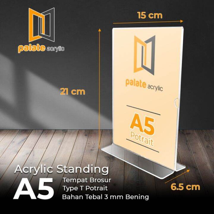 acrylic Tempat / Stand QR Code / Nomor Meja / tent holder / akrilik ...