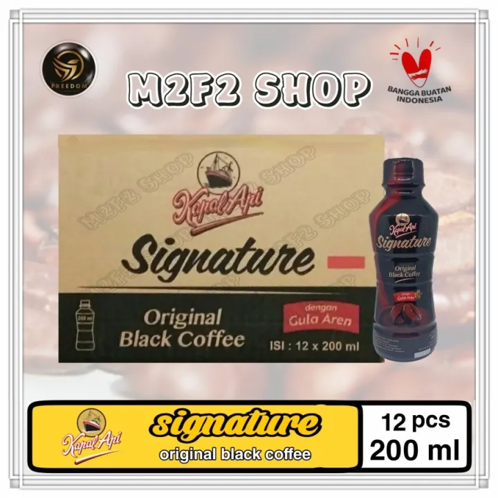 Kopi Kapal Api Signature Botol Pet - 200 ml (Kemasan Karton) | Lazada ...