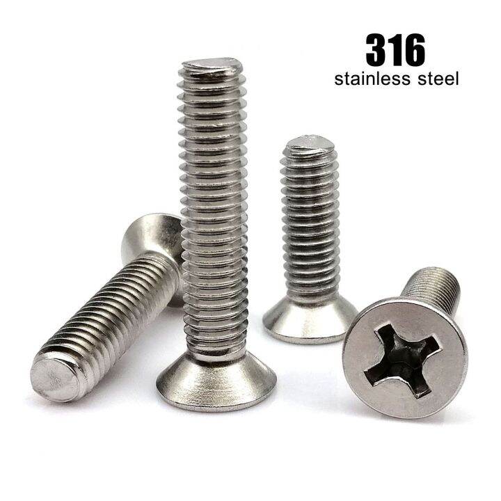 High Quality M1.6 M2 M2.5 M3 M4 M5 M6 M8 Marine Grade 316 A4-70 Stainless Steel Cross Phillips ...