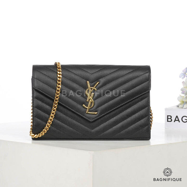 YSL WOC 9_ BLACK CHEVRON GHW | Lazada.co.th