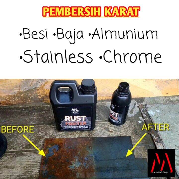 Penghilang Karat Besi Motor Permanen Rust Fighter / Pembersih karat Rust Remover | Lazada Indonesia