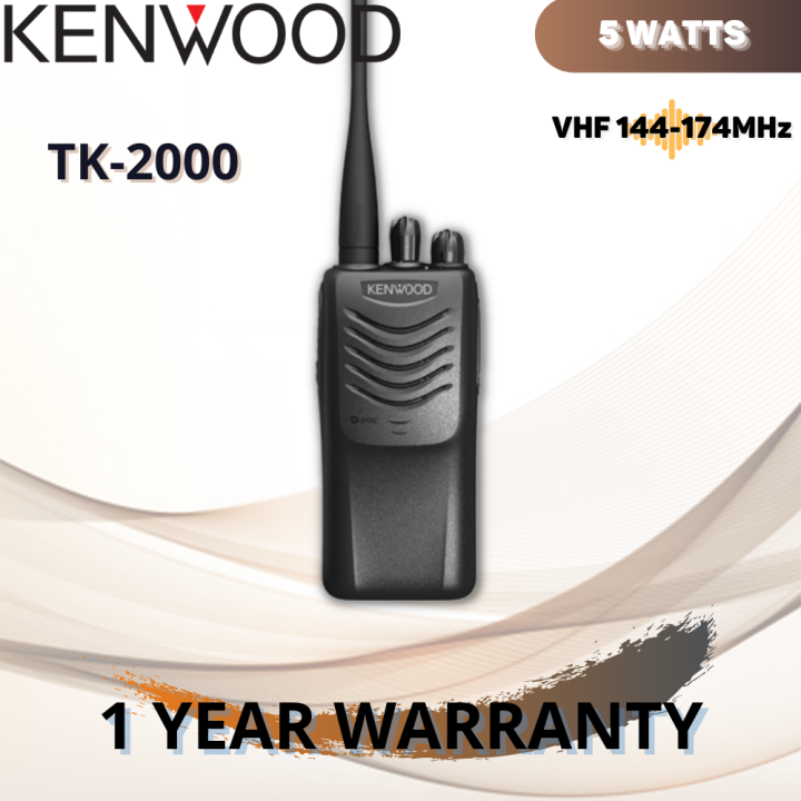 Kenwood TK-2000 VHF 5 Watts Slim and Rugged Two Way Radio TK2000 | Lazada PH