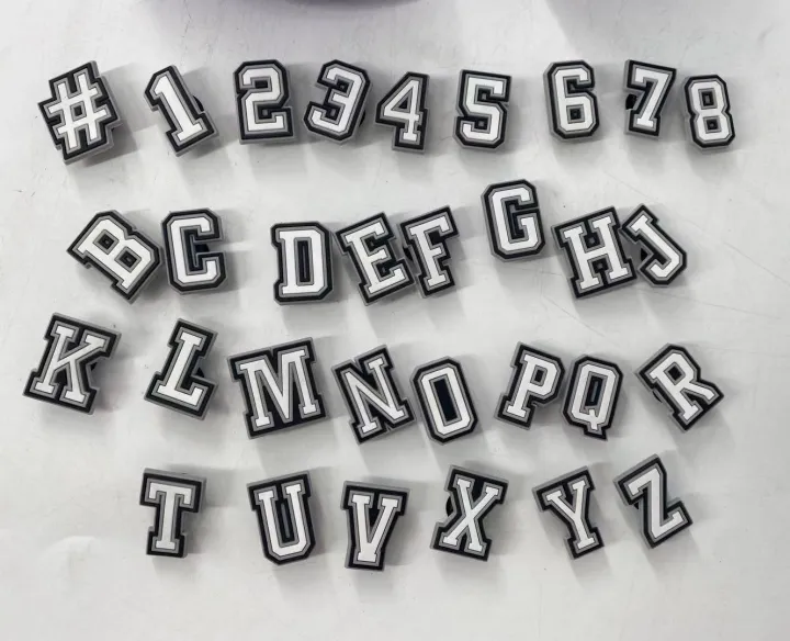 Jersey Letters and Numbers Jibbitz for Crocs (per piece) | Lazada PH