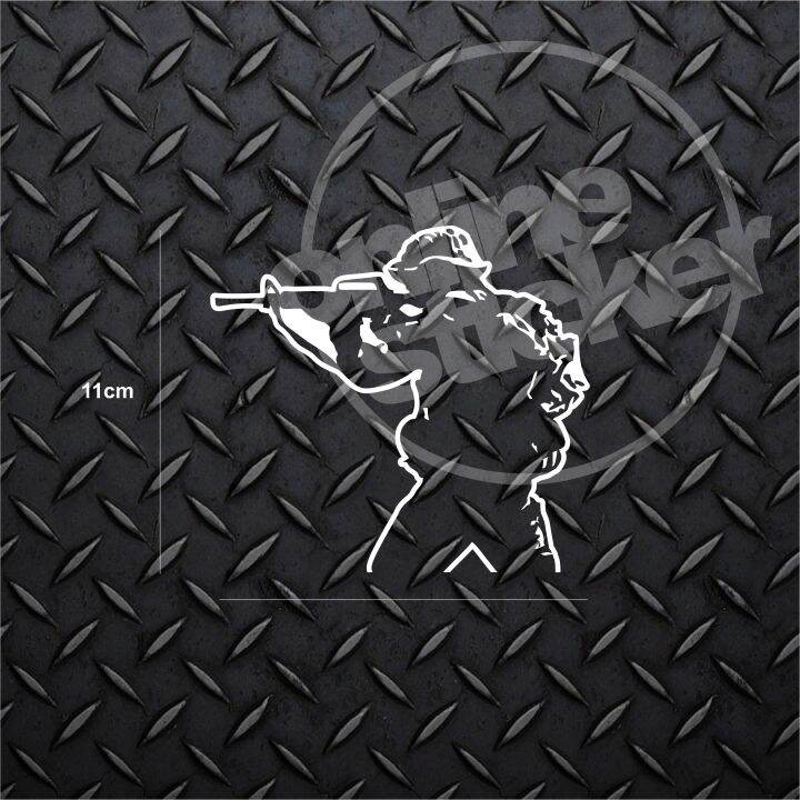 Sticker Army Tentara Senjata untuk mobil kaca belakang | cutting ...