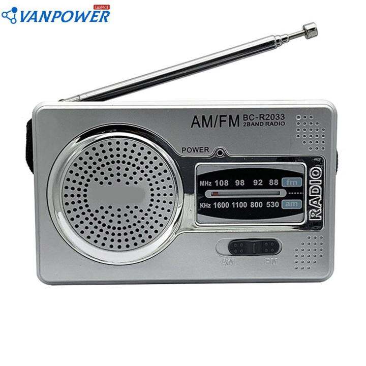 AM FM Pocket Radio Player Dual Band HiFi Elder Pointer Radio Battery ...