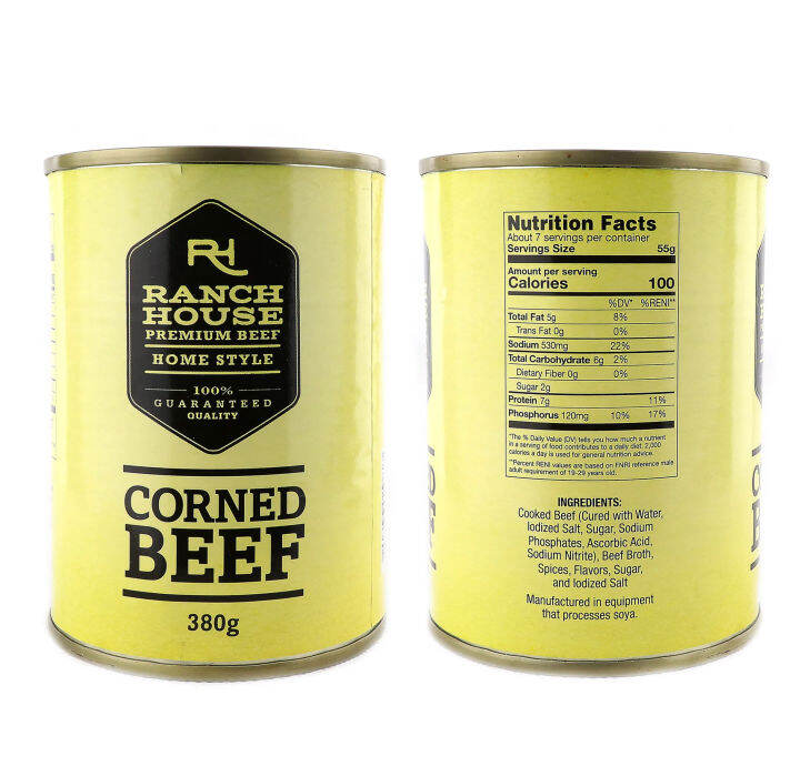 Ranch House Premium Beef Home Style Corned Beef 380g | Lazada PH