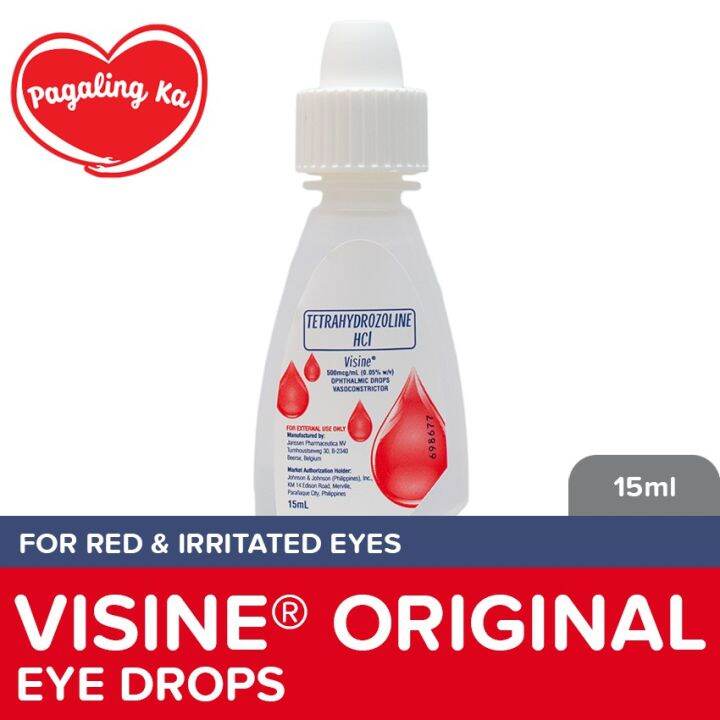 ♛Visine Original Eye Drops 15ml - for Red Eyes, Dry Eyes | Lazada PH
