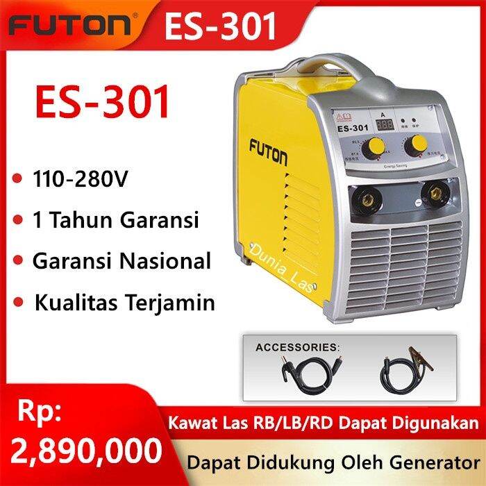 FUTON Mesin Las Travo Trafo Las ES 301 Inverter MMA Waterproof 200A ES-301 | Lazada Indonesia