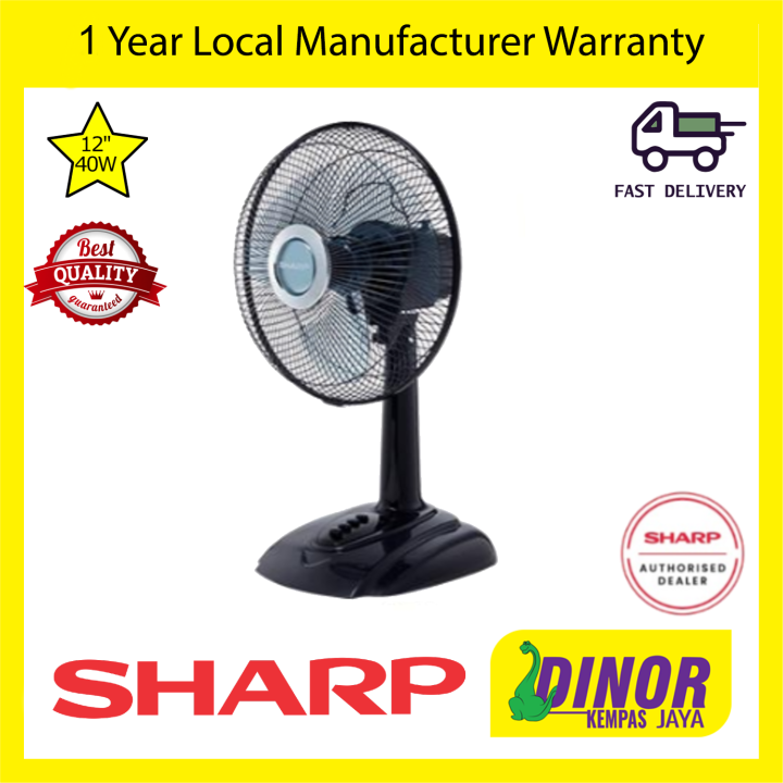 Sharp 12” Table Fan Kipas Meja PJT129GY 40W PJT129 / PJT-129 GY | Lazada