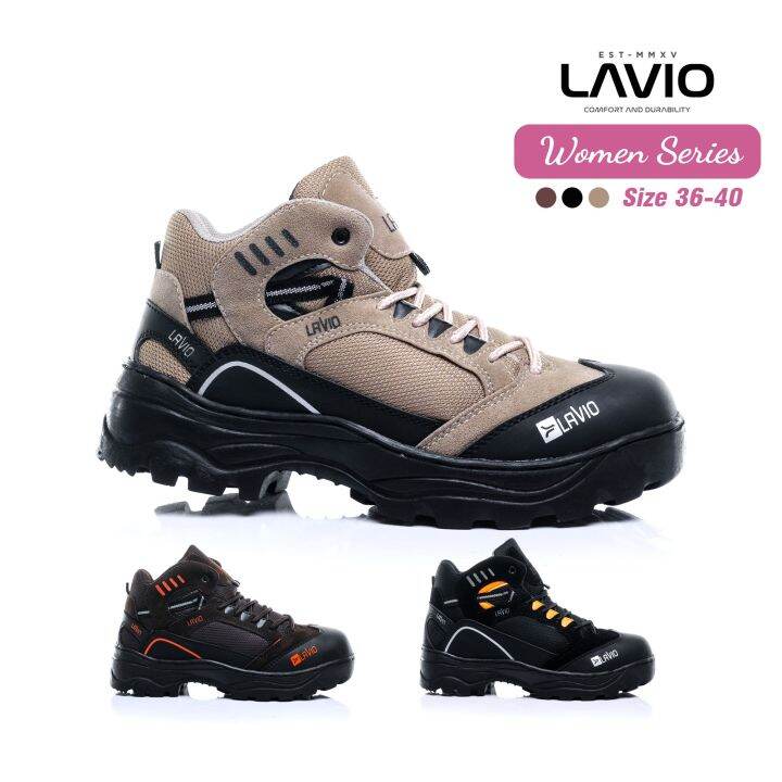 Sepatu Safety Boots Wanita Lavio Galen original Ujung Besi | Lazada ...