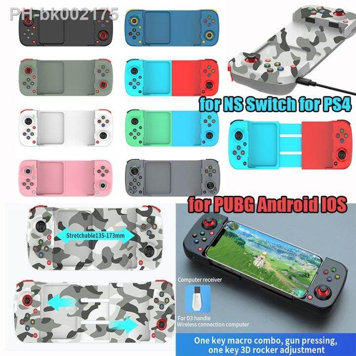 Telescopic Mobile Phone Gamepad Bluetooth compatible 5.0 Wireless Game Controller For PUBG ...