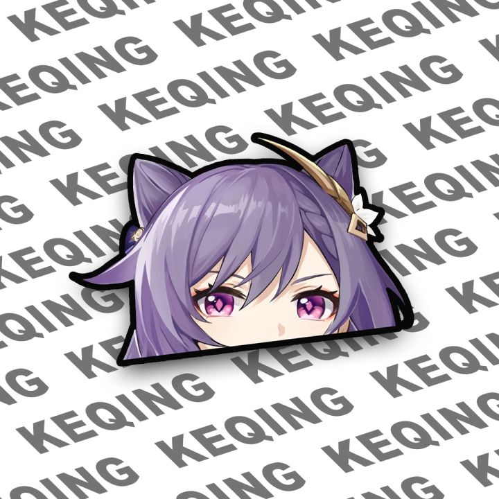 Keqing - Genshin Impact Character Peeking Sticker (Peeker) | Lazada PH